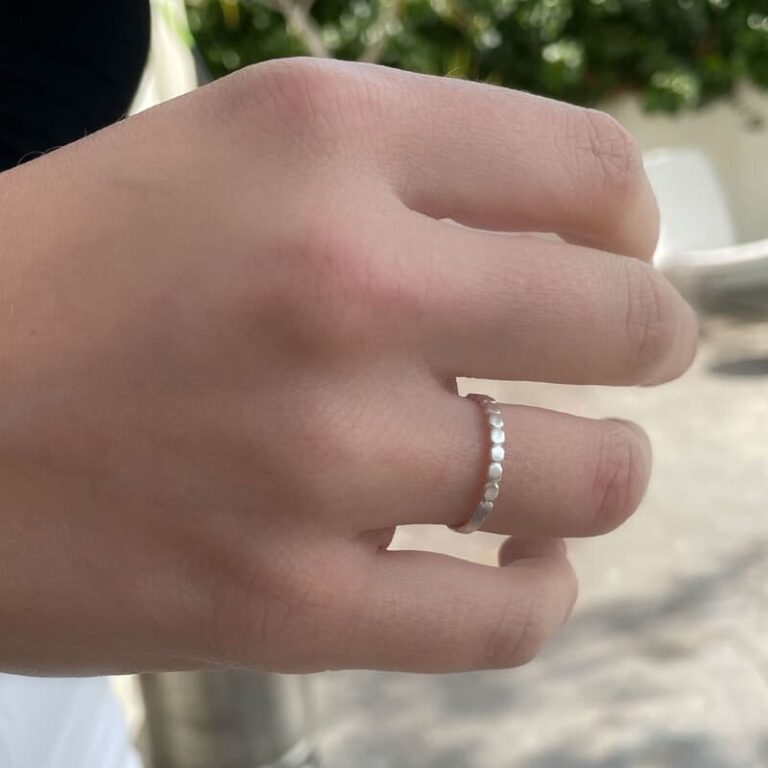 Half Flat Misha Ring Silver - Susi Cala Jewelry