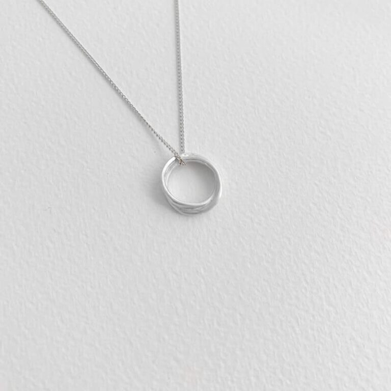 Insieme Circle Pendant Silver - Susi Cala Jewelry