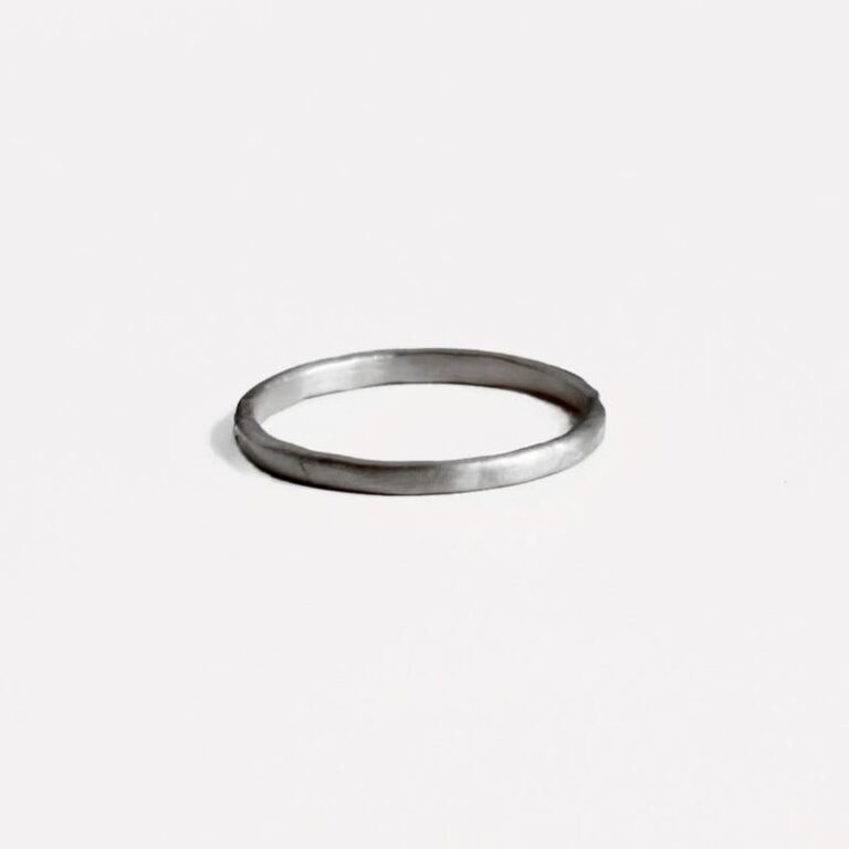 Half Flat Misha Ring Ruthenium Plated Silver - Susi Cala Jewelry